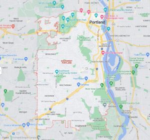 Map of Southwest Portland – Map of Portland
